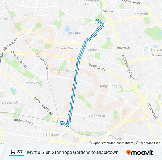 s7 Route: Schedules, Stops & Maps - Stanhope Gardens (Updated)