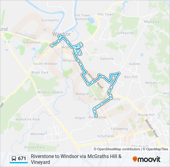 671 Route: Schedules, Stops & Maps - Windsor (Updated)