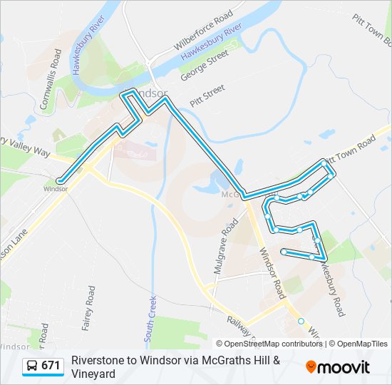 671 Route: Schedules, Stops & Maps - Mcgraths Hill (Updated)