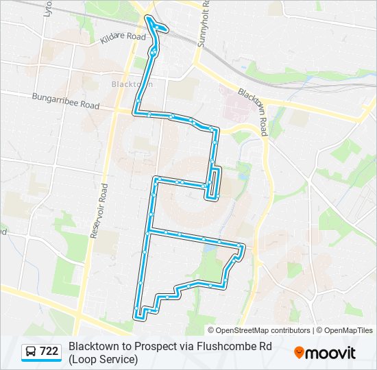 722 Route: Schedules, Stops & Maps - Blacktown (Updated)