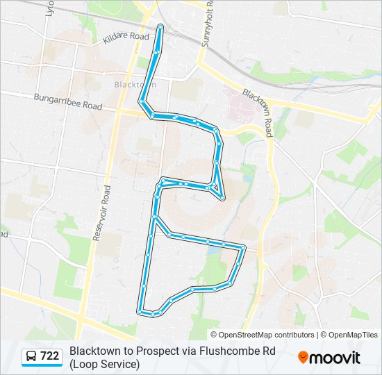 722 Route: Schedules, Stops & Maps - Blacktown (Updated)
