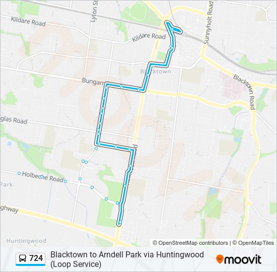 724 Route: Schedules, Stops & Maps - Blacktown (Updated)