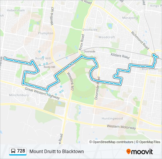 728 Route: Schedules, Stops & Maps - Blacktown (Updated)