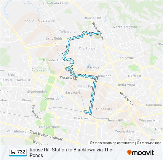 732 Route: Schedules, Stops & Maps - Blacktown (Updated)