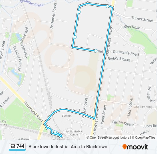 744 Route: Schedules, Stops & Maps - Blacktown (Updated)