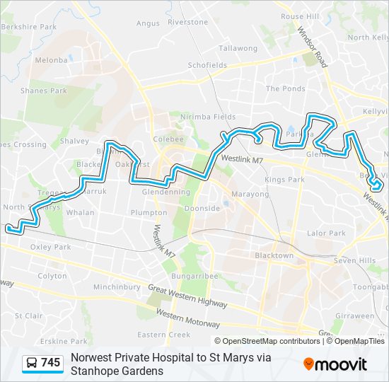 745 Route: Schedules, Stops & Maps - Bella Vista (Updated)