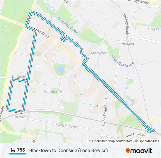 753 Route: Schedules, Stops & Maps - Blacktown (Updated)