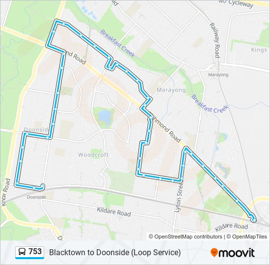 753 Route: Schedules, Stops & Maps - Doonside (Updated)