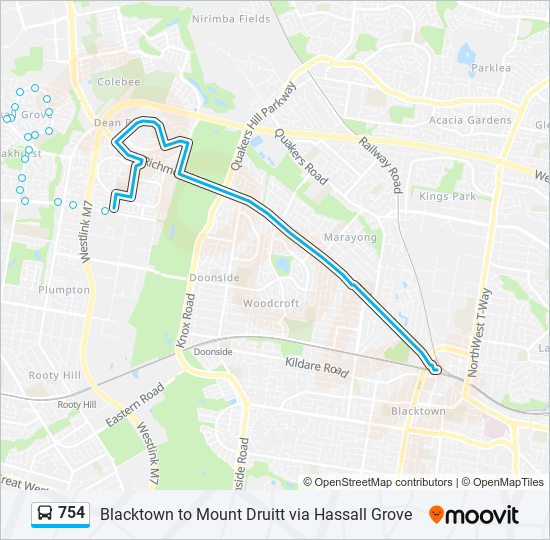 754 Route: Schedules, Stops & Maps - Glendenning (Updated)