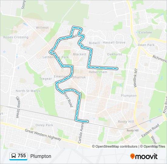 755 Route: Schedules, Stops & Maps - Plumpton (Updated)