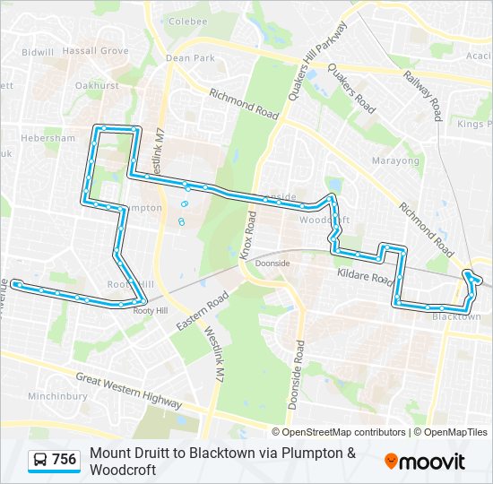 756 Route: Schedules, Stops & Maps - Blacktown (Updated)