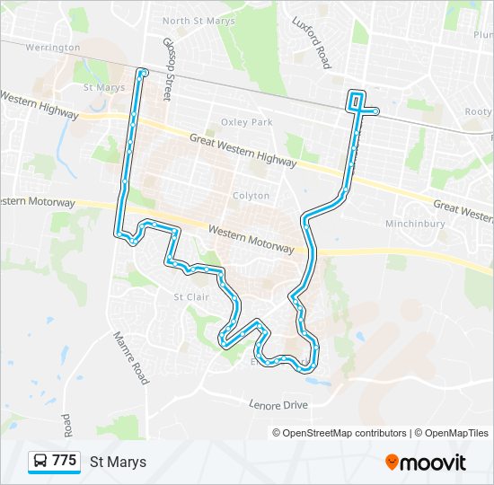 775 Route: Schedules, Stops & Maps - St Marys (Updated)