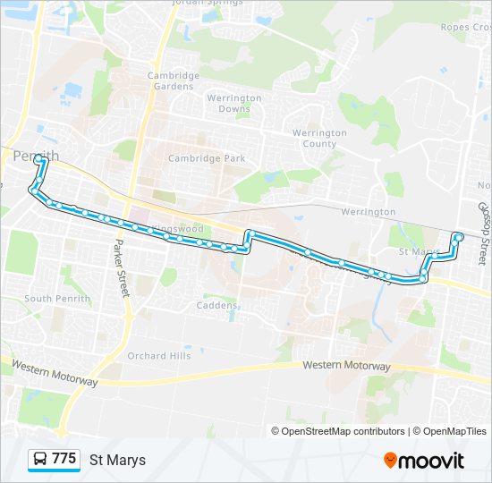 775 Route: Schedules, Stops & Maps - St Marys (Updated)