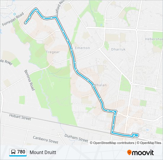 780 Route: Schedules, Stops & Maps - Mount Druitt (Updated)