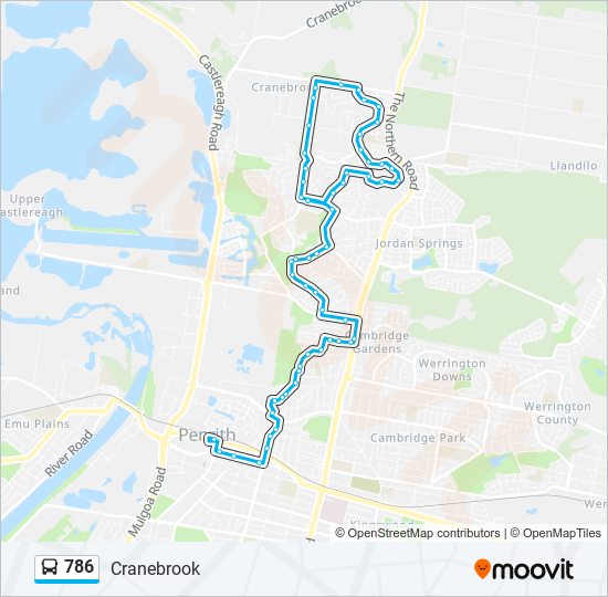 786 Route: Schedules, Stops & Maps - Cranebrook (Updated)
