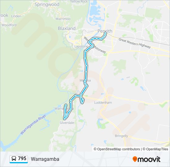795 Route: Schedules, Stops & Maps - Warragamba (Updated)