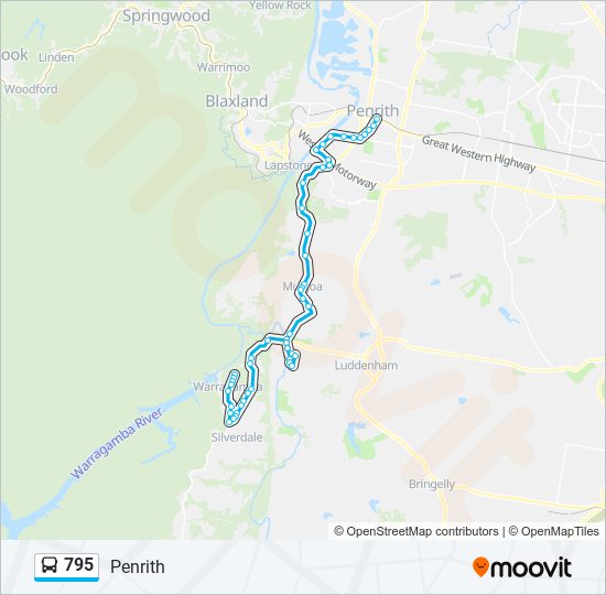 795 Route: Schedules, Stops & Maps - Penrith (Updated)