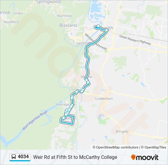 4034 Route: Schedules, Stops & Maps - Penola Catholic College (Updated)