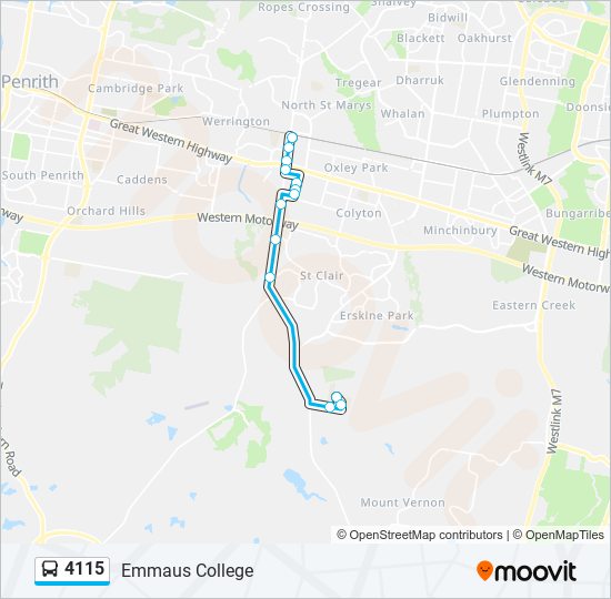 4115 Route: Schedules, Stops & Maps - Emmaus College (Updated)
