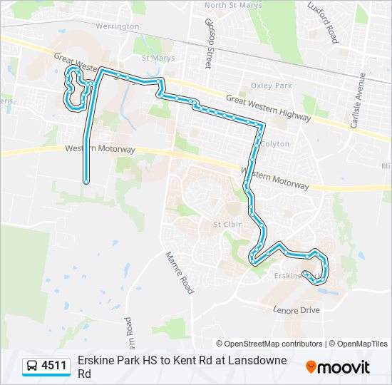 4511 Route: Schedules, Stops & Maps - Orchard Hills (Updated)