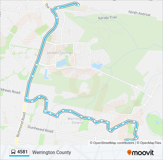 4581 Route: Schedules, Stops & Maps - Werrington County (Updated)