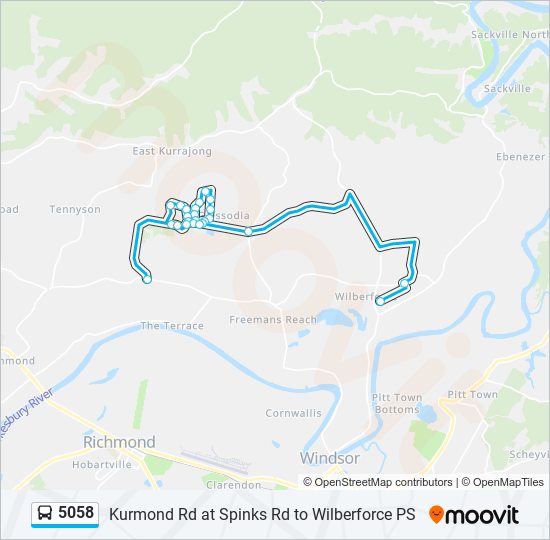 5058 Route: Schedules, Stops & Maps - Wilberforce PS (Updated)