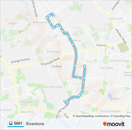 5601 Route: Schedules, Stops & Maps - Riverstone (Updated)