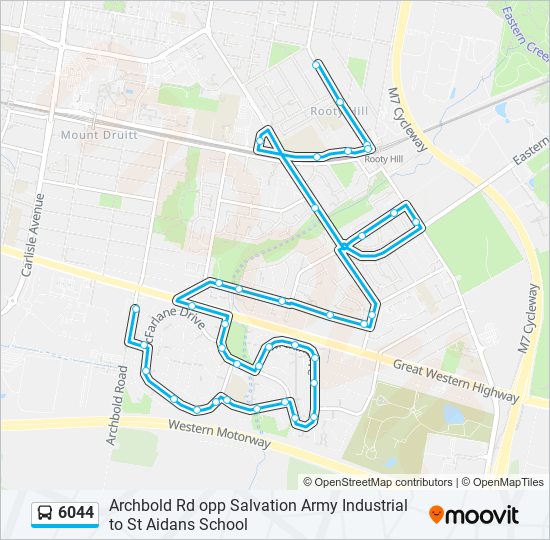 6044 Route: Schedules, Stops & Maps - St Aidans PS Rooty Hill Rd (Updated)