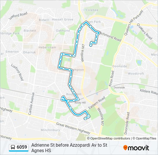 6059 Route: Schedules, Stops & Maps - St Agnes HS (Updated)