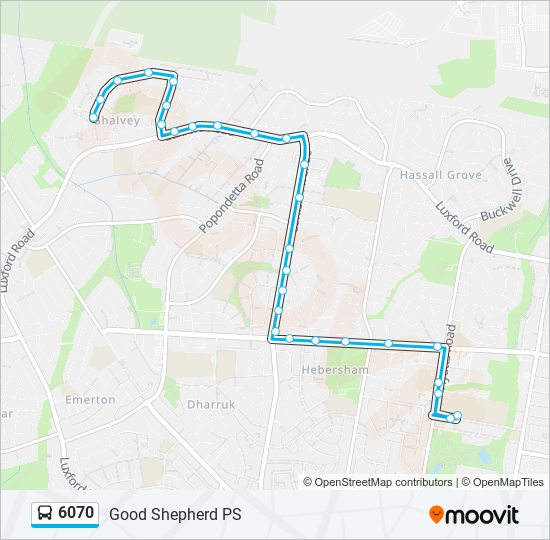 6070 Route: Schedules, Stops & Maps - Good Shepherd PS (Updated)