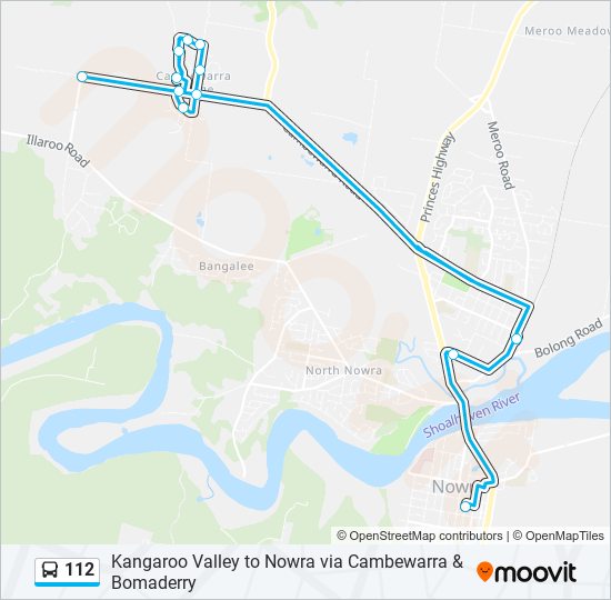 112 Route: Schedules, Stops & Maps - Nowra Bus Terminal, S (Updated)