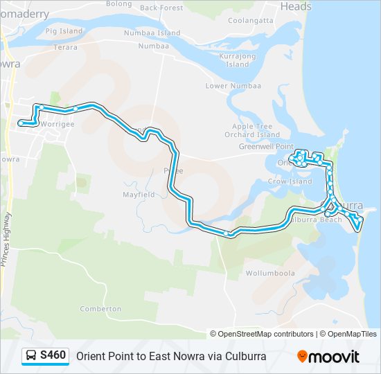 s460 Route: Schedules, Stops & Maps - Culburra Beach (Updated)