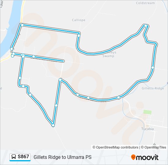 s867 Route: Schedules, Stops & Maps - Ulmarra PS (Updated)