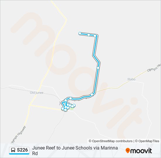 s226 Route: Schedules, Stops & Maps - Junee Reefs (Updated)