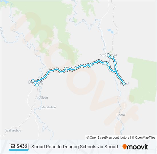 s436 Route: Schedules, Stops & Maps - Stroud Road (Updated)