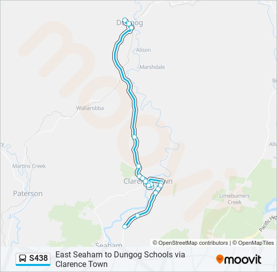 s438 Route: Schedules, Stops & Maps - East Seaham (Updated)