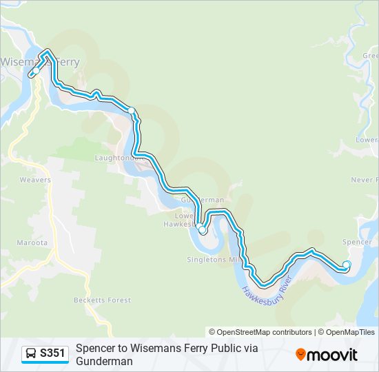 s351 Route: Schedules, Stops & Maps - Wisemans Ferry Public (Updated)