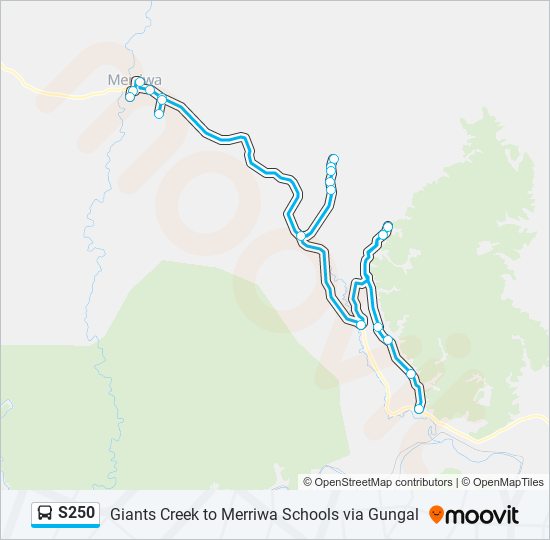 s250 Route: Schedules, Stops & Maps - Merriwa Schools (Updated)