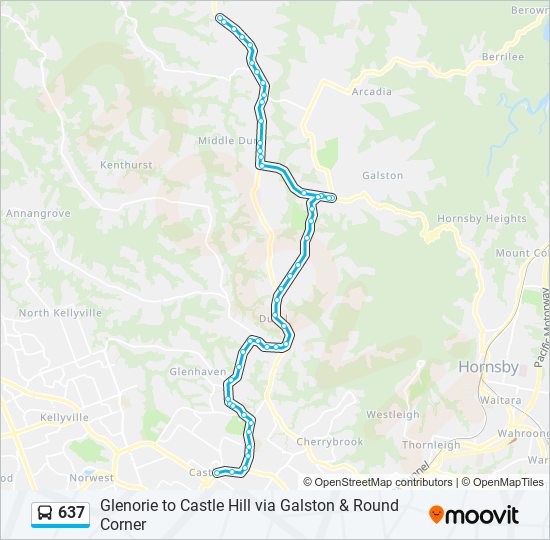 637 Route: Schedules, Stops & Maps - Glenorie Shops (Updated)