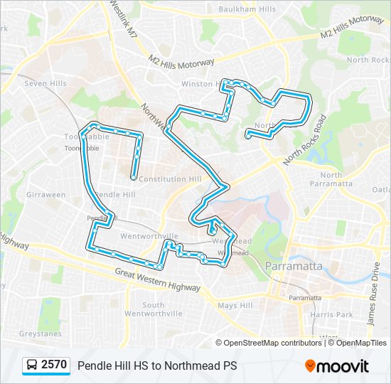 2570 Route: Schedules, Stops & Maps - Northmead PS (Updated)