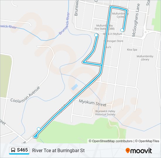 s465 Route: Schedules, Stops & Maps - River Tce at Burringbar St (Updated)