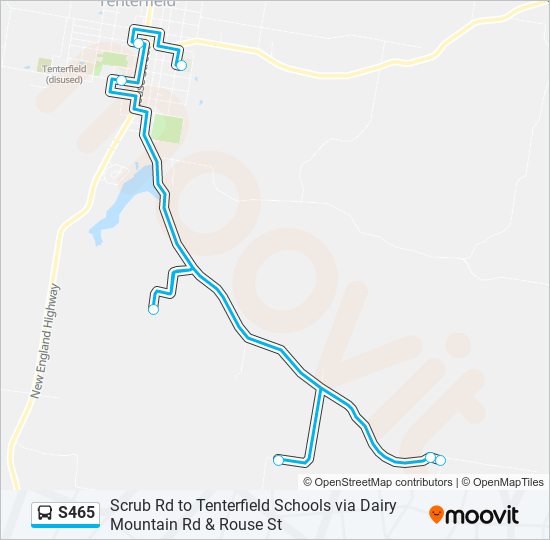 s465 Route: Schedules, Stops & Maps - Tenterfield Schools (Updated)