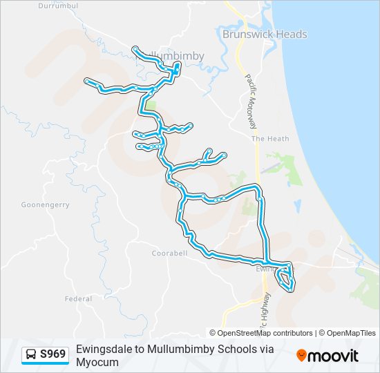 s969 Route: Schedules, Stops & Maps - Ewingsdale (Updated)