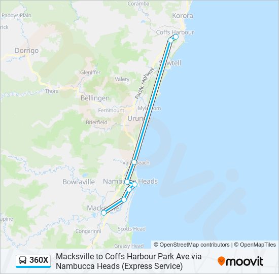 360x Route: Schedules, Stops & Maps - Macksville (Updated)