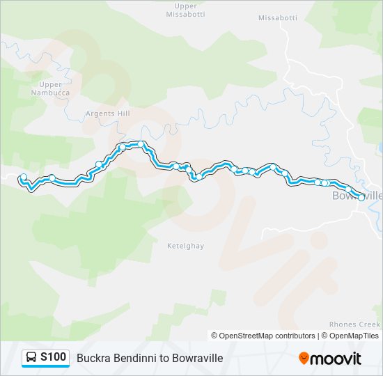 s100 Route: Schedules, Stops & Maps - Buckra Bendinni (Updated)