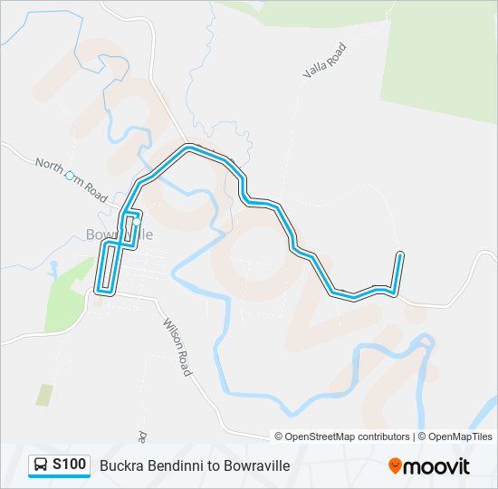 s100 Route: Schedules, Stops & Maps - Bowraville (Updated)