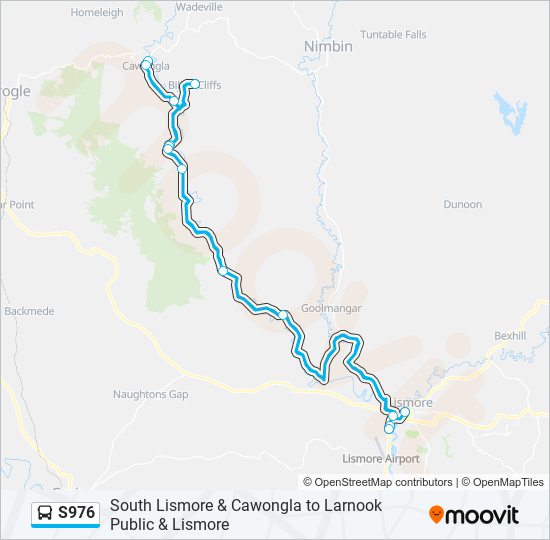 s976 Route: Schedules, Stops & Maps - Lismore (Updated)