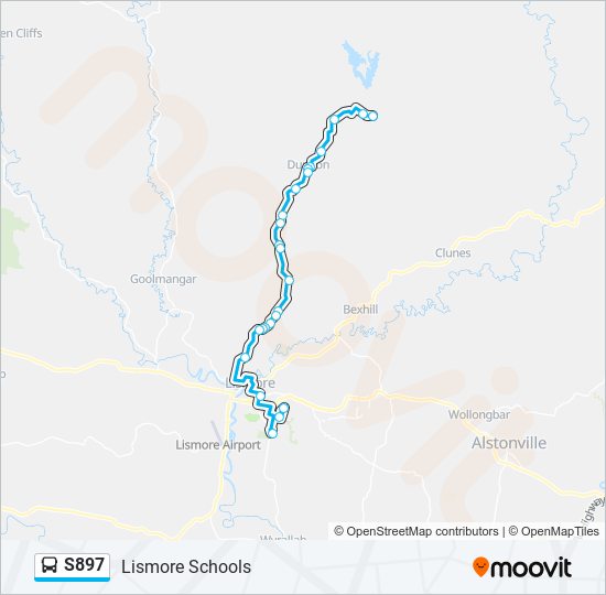 s897 Route: Schedules, Stops & Maps - Lismore Schools (Updated)