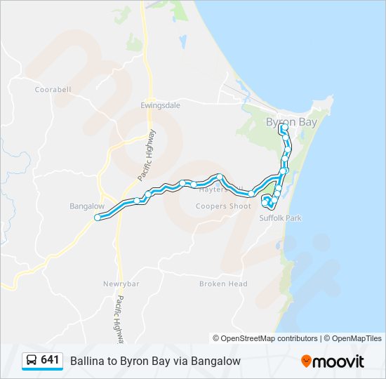 641 Route: Schedules, Stops & Maps - Byron Bay Public School, Kingsley ...