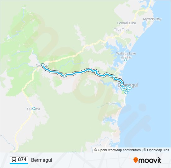 874 Route: Schedules, Stops & Maps - Bermagui (Updated)